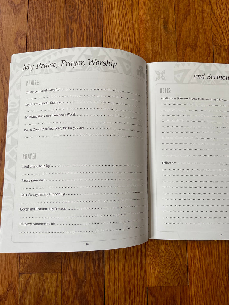 My Praise, Prayer, Worship and Sermon Notes Journal - Man Praising God ...